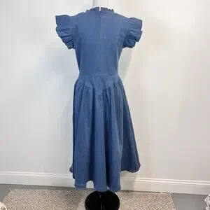 Ivy City Co | Dresses | Ivy City Co Nelly Midi Long Dress Size 8 Denim ...